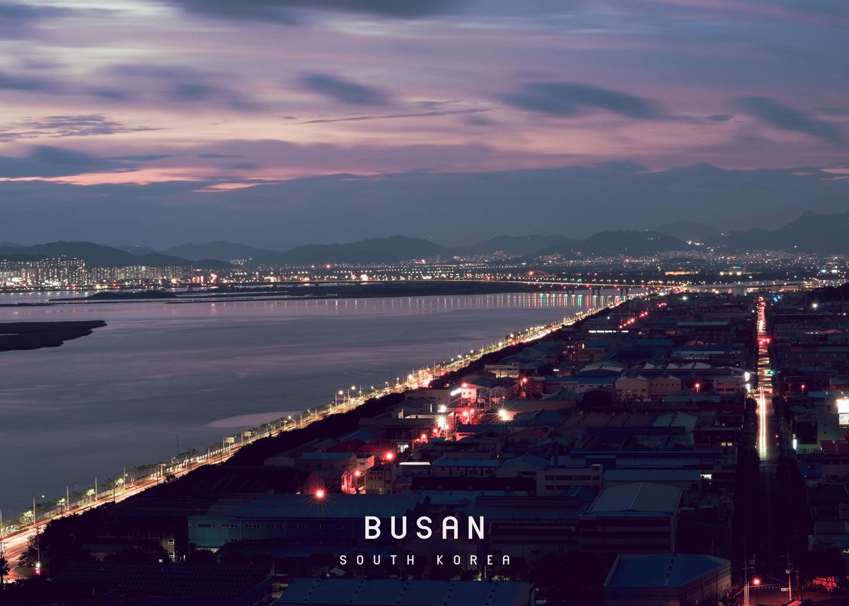 'Busan ' Poster, picture, metal print, paint by Big City | Displate