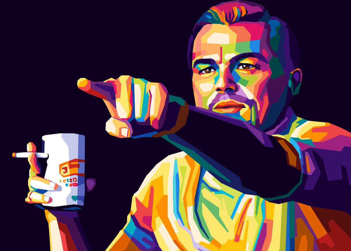 'Leo Pointing Meme Pop Art' Poster, picture, metal print, paint by ...