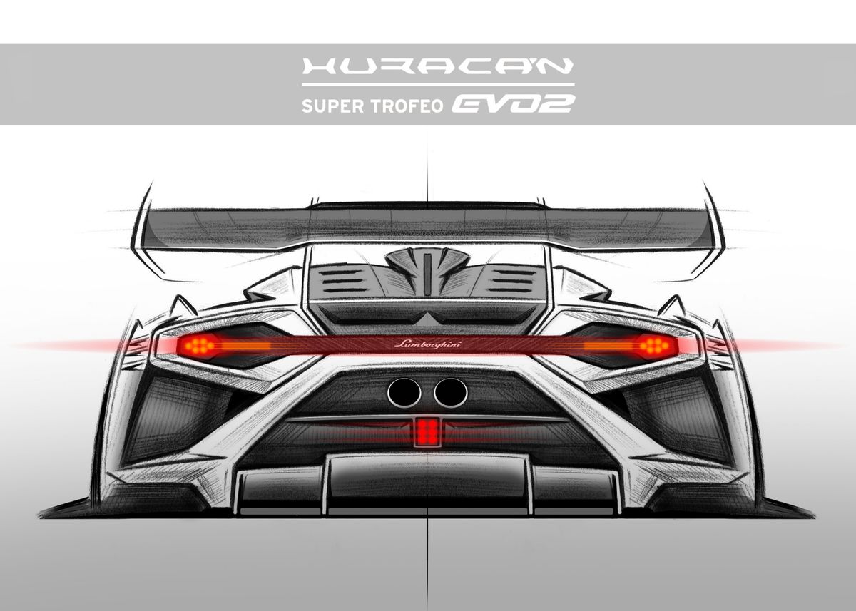 'HURACAN SUPER TROFEO EVO2' Poster by Flux Lab | Displate