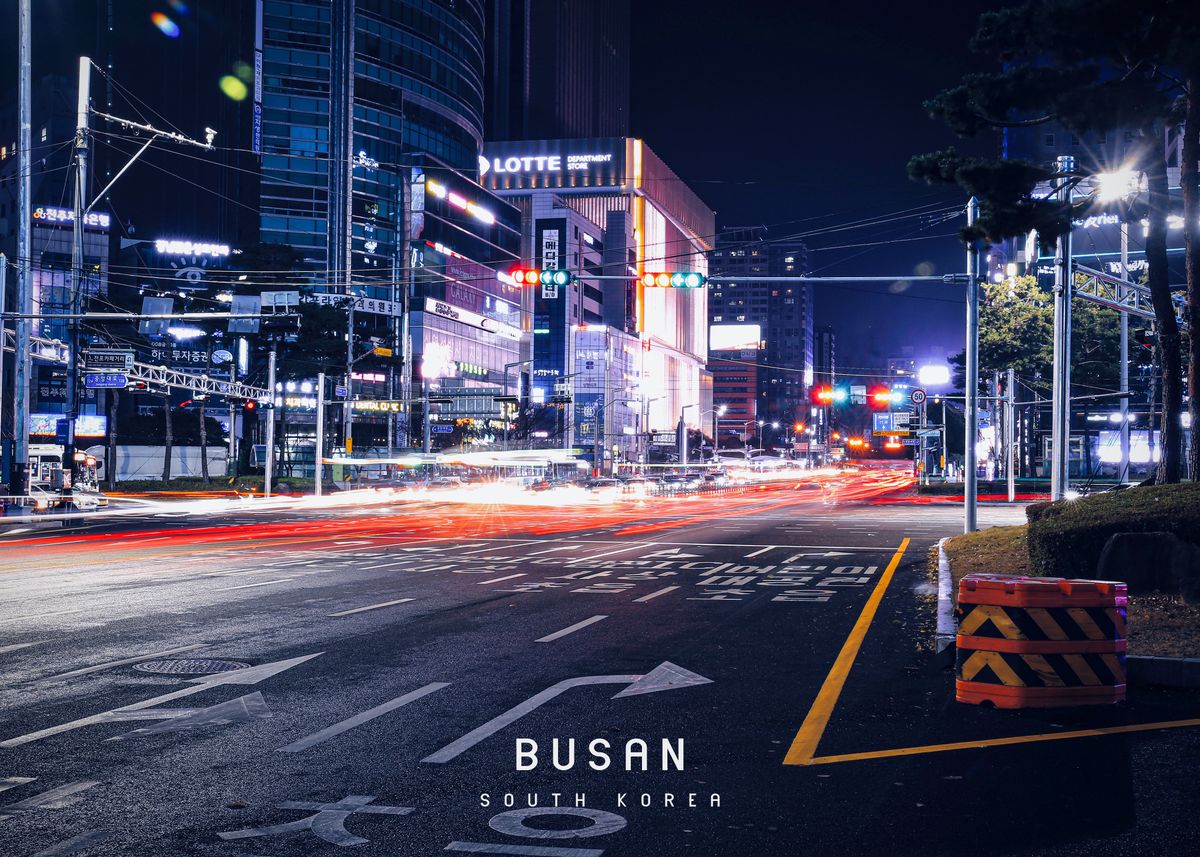 'Busan' Poster, picture, metal print, paint by Big City | Displate