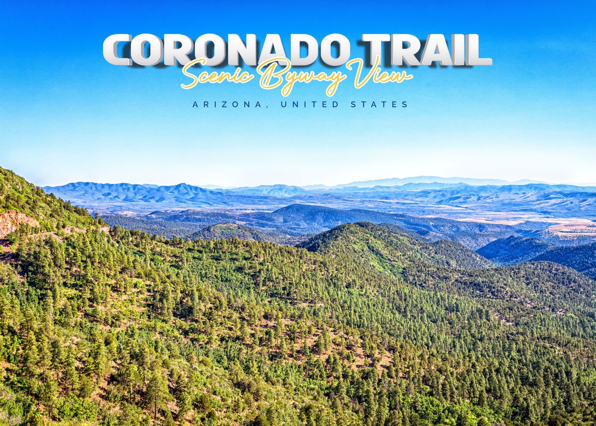 'Coronado Trail Scenic View' Poster by Gestalt Imagery | Displate