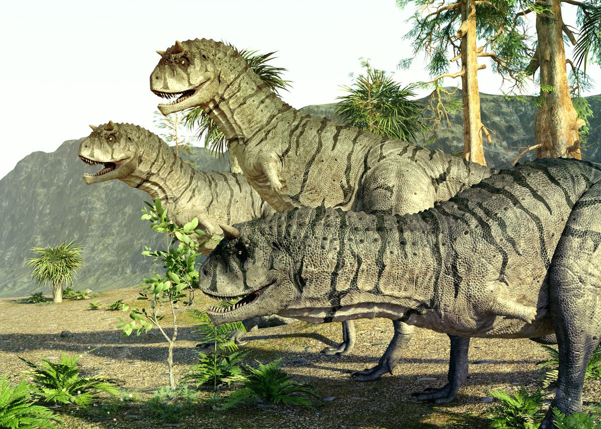 'Carnotaurus dinosaur' Poster, picture, metal print, paint by Gigi Bgm ...