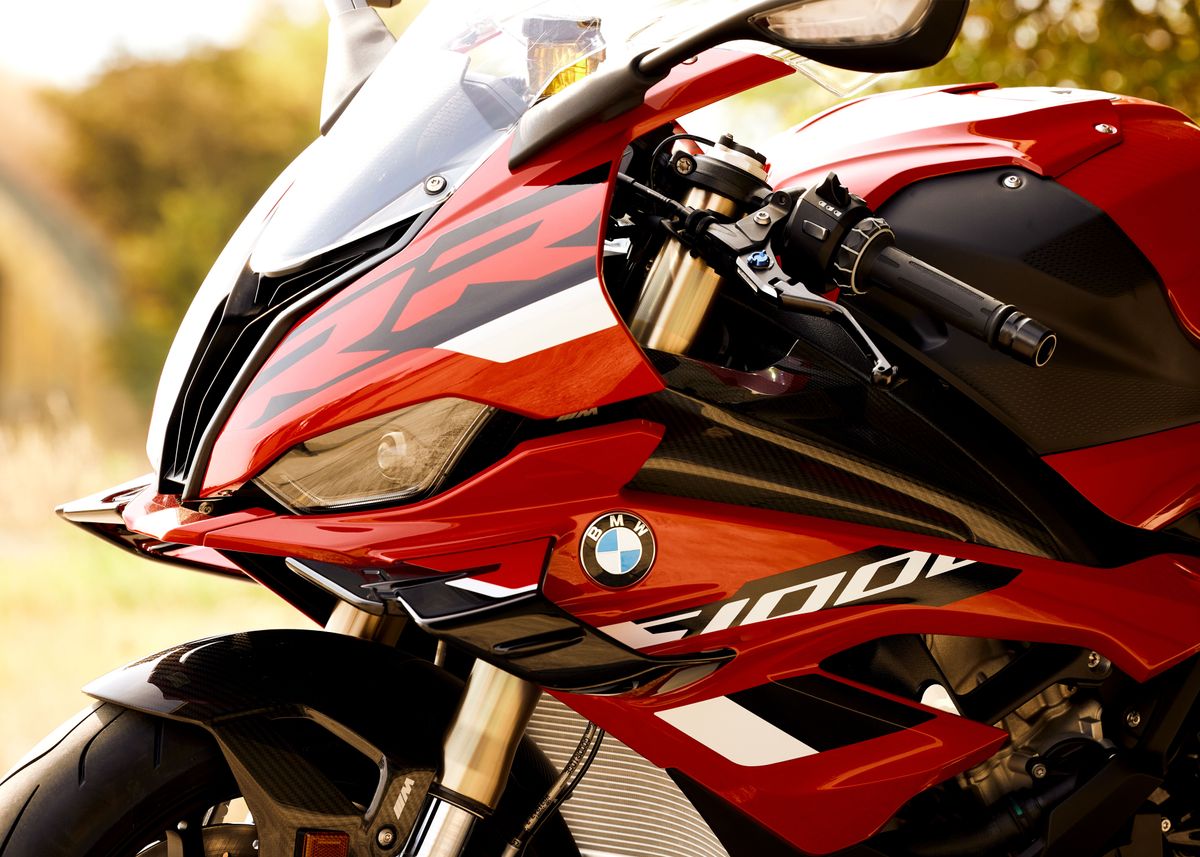 '2023 BMW S1000RR RED' Poster by Flux Lab | Displate