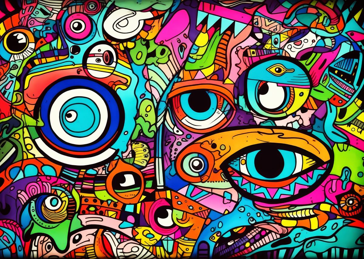 'Pulsating Perspectives' Poster by Michael Strevens | Displate