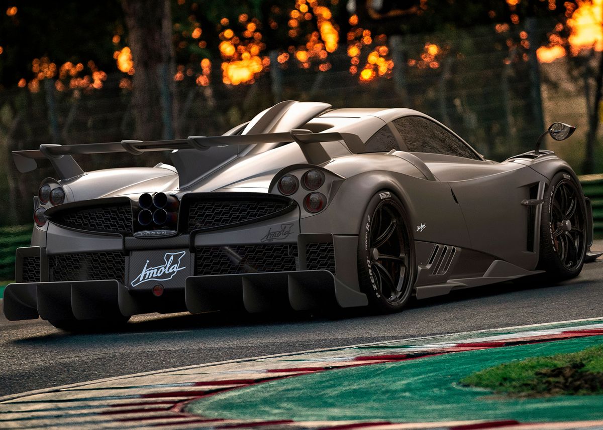 'Pagani' Poster, picture, metal print, paint by Richard Art | Displate