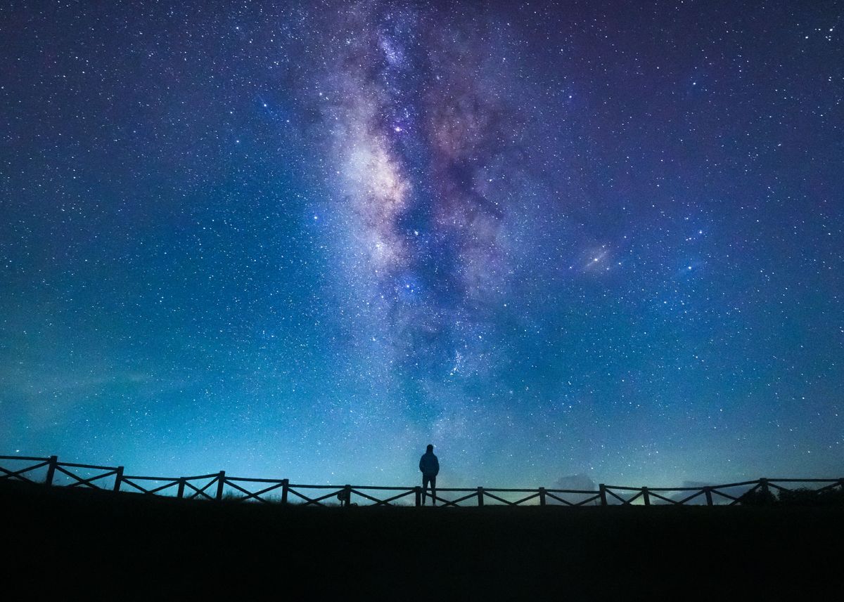 'stars above' Poster, picture, metal print, paint by Freddie | Displate