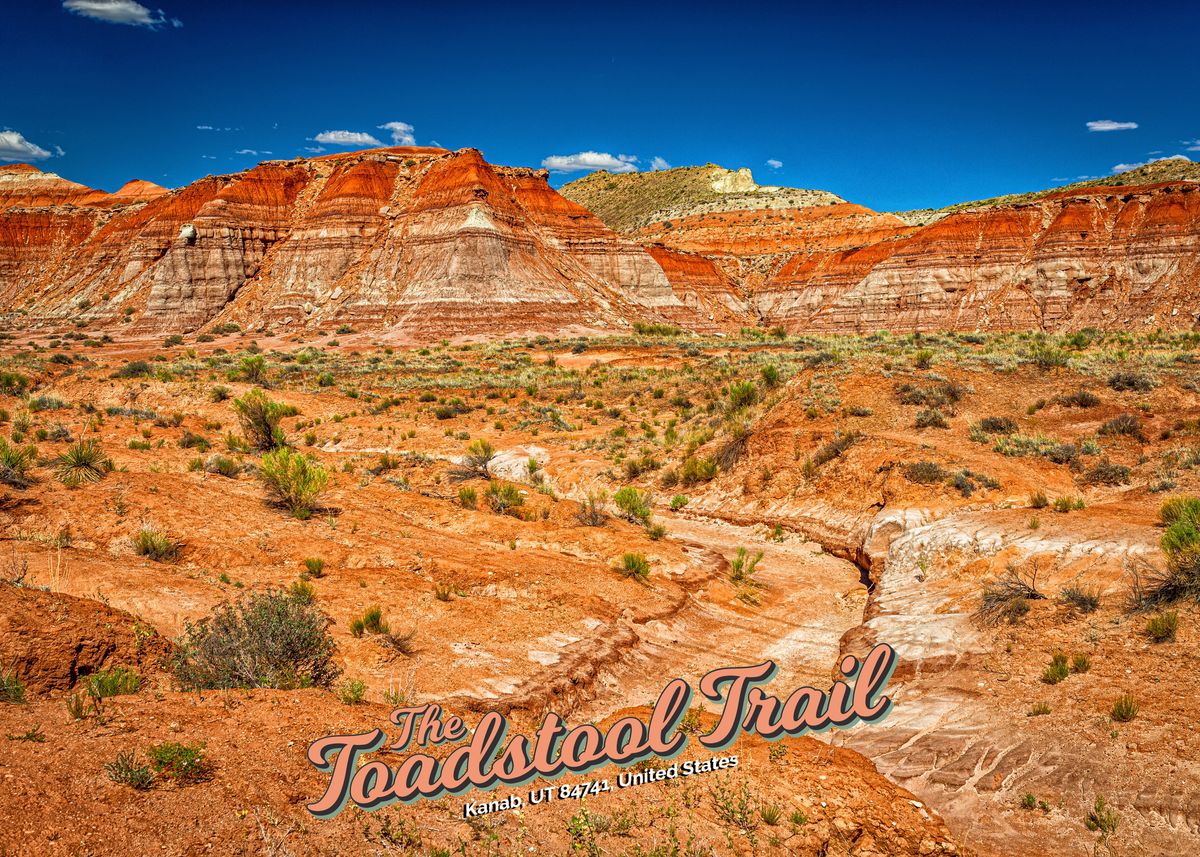 'Toadstool Trail in Utah' Poster, picture, metal print, paint by ...
