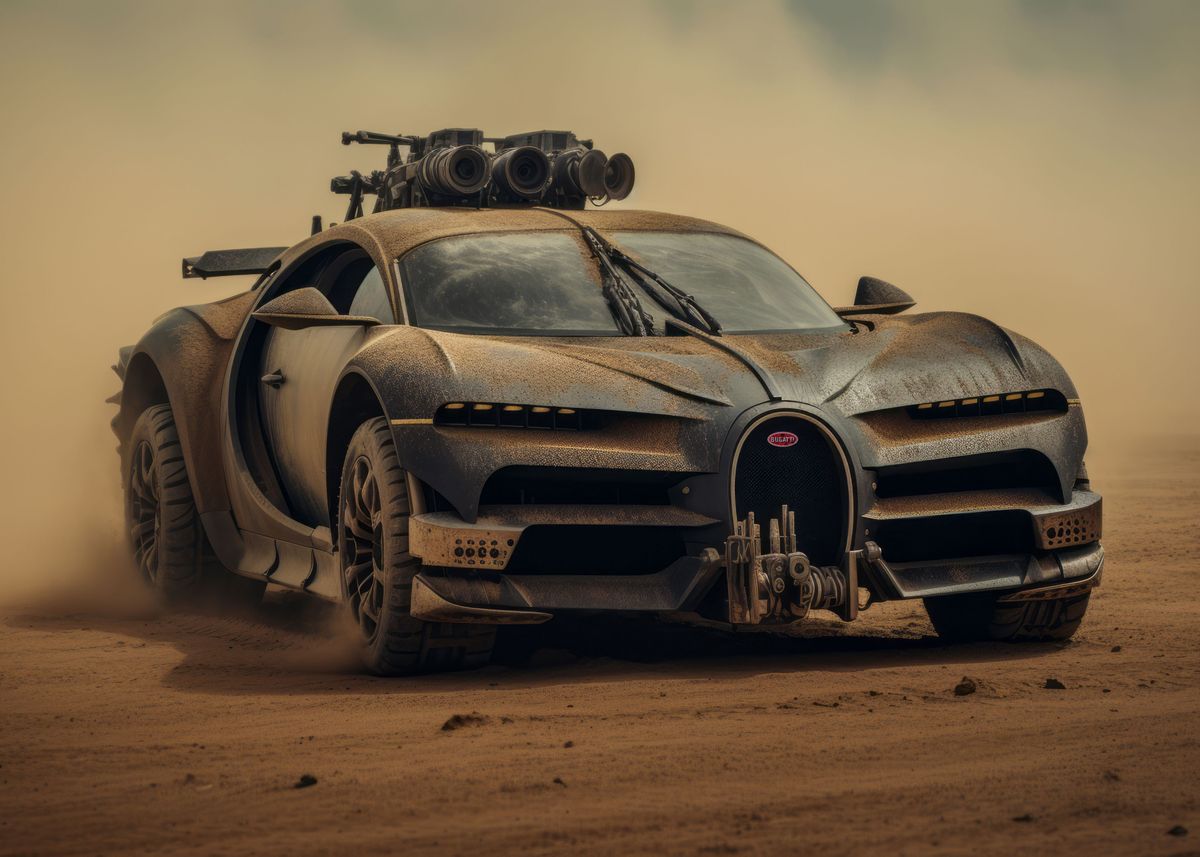 'Bugatti Chiron' Poster by Five Senses Art | Displate