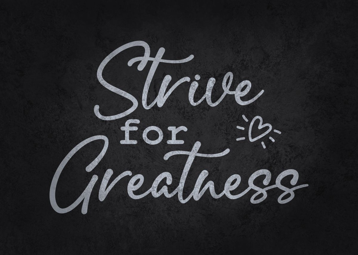 'Strive For Progress' Poster, picture, metal print, paint by CHAN ...