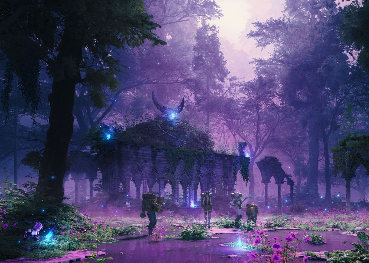 'Enchanted Forest' Poster, picture, metal print, paint by dreamwalker ...