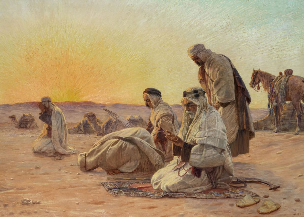 'Morning Prayers' Poster, picture, metal print, paint by Mango Art ...