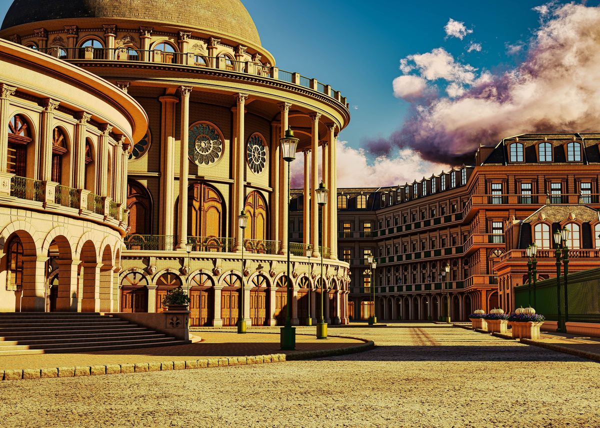 'Haussmanns Amphitheater' Poster, picture, metal print, paint by ...