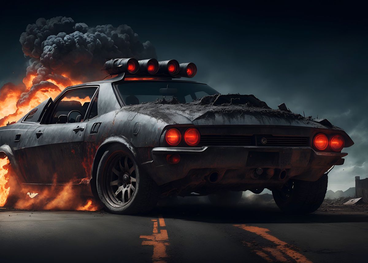 'A World Unraveled Car' Poster, picture, metal print, paint by Shamoon ...