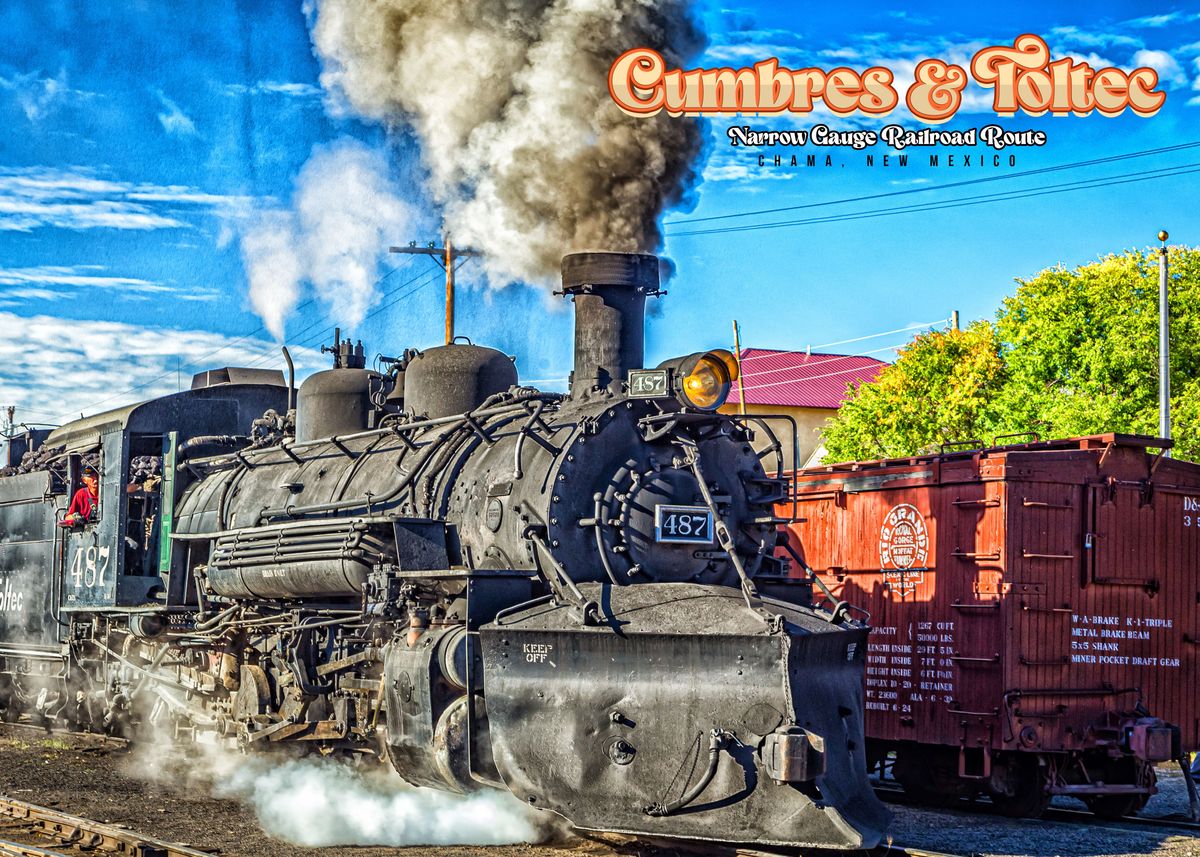 'Cumbres and Toltec Train' Poster, picture, metal print, paint by ...