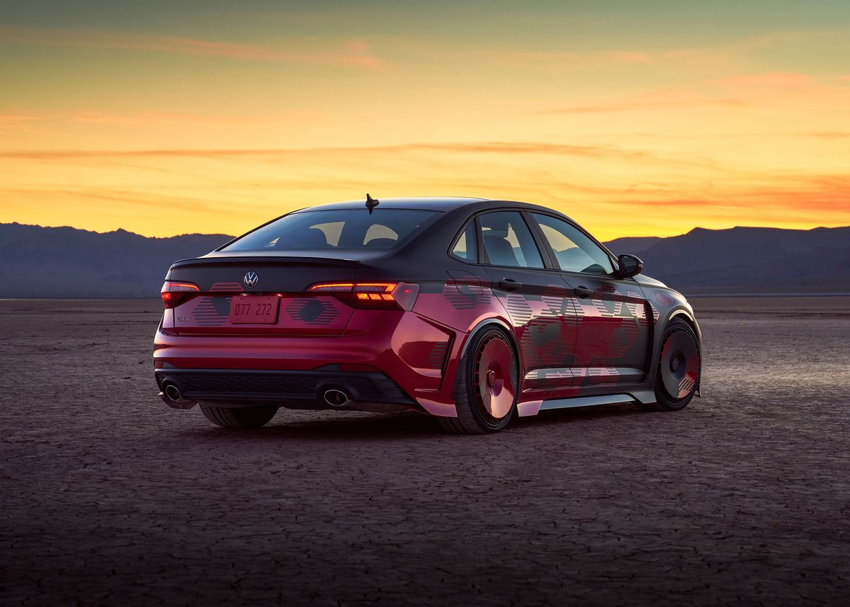 'Volkswagen Jetta Gli' Poster, picture, metal print, paint by Ma Chan ...