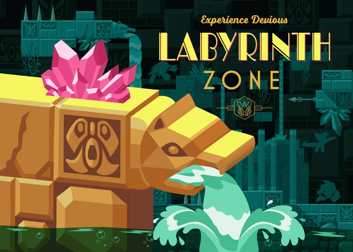 'Labyrinth' Poster, picture, metal print, paint by Sonic the Hedgehog ...