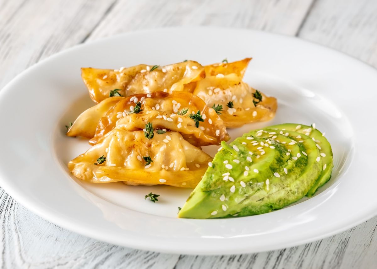 'Portion of gyoza' Poster by Oleksandr Prokopenko | Displate