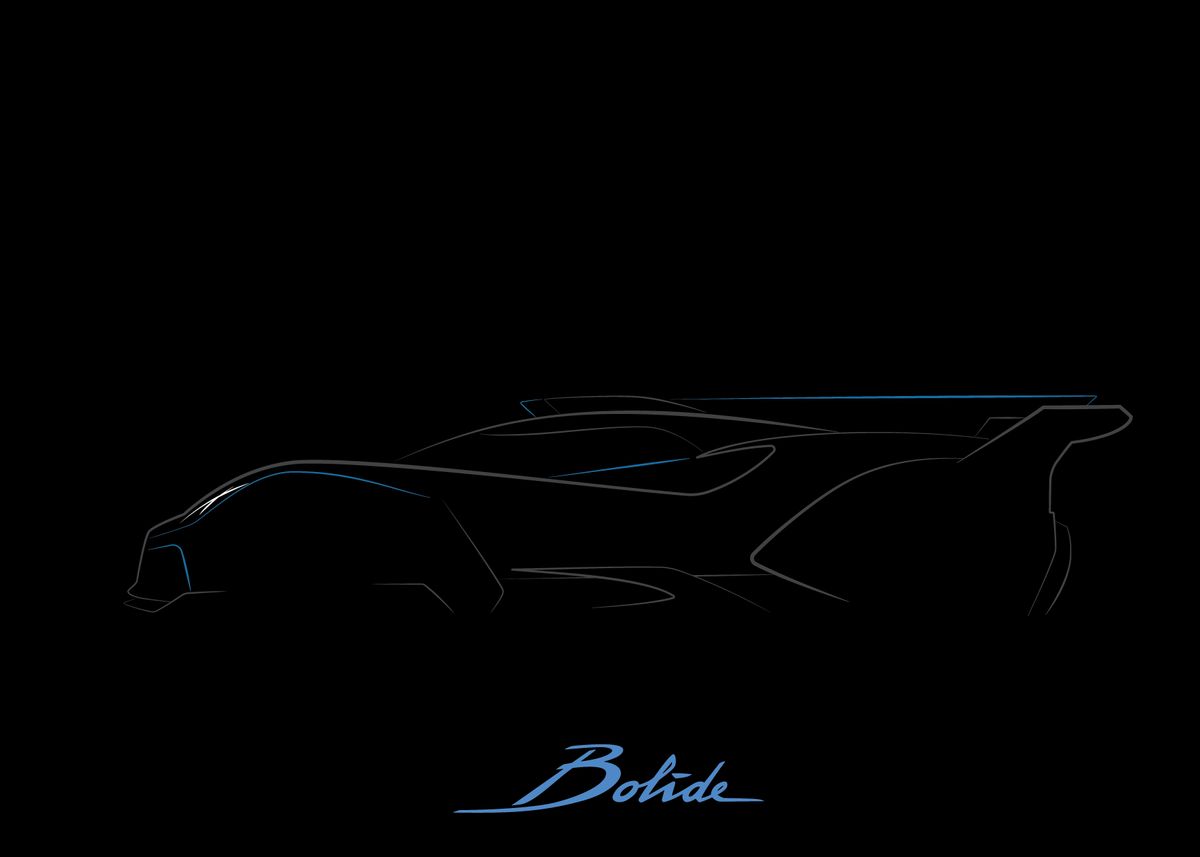 'Bugatti Bolide' Poster by Kenan Geraud | Displate