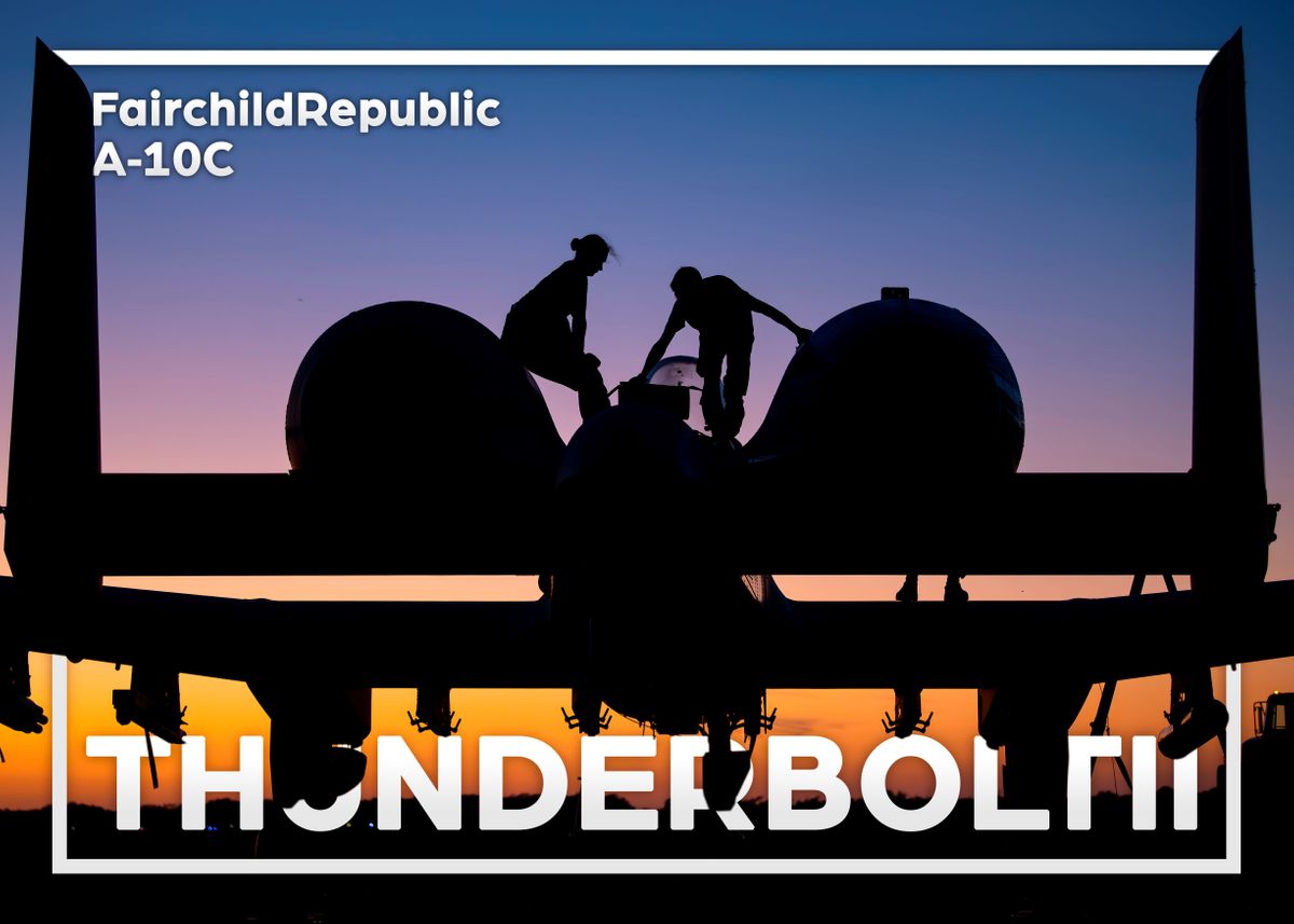 'A10 Thunderbolt II Brrrrt' Poster, picture, metal print, paint by ...