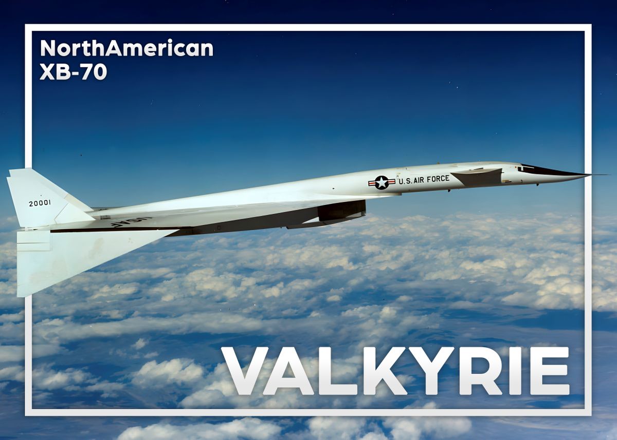 'XB70 Valkyrie' Poster, picture, metal print, paint by AirCraft Lover ...