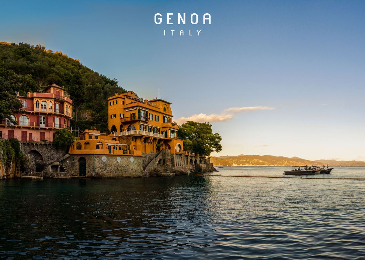 'Genoa ' Poster, picture, metal print, paint by Famous City | Displate