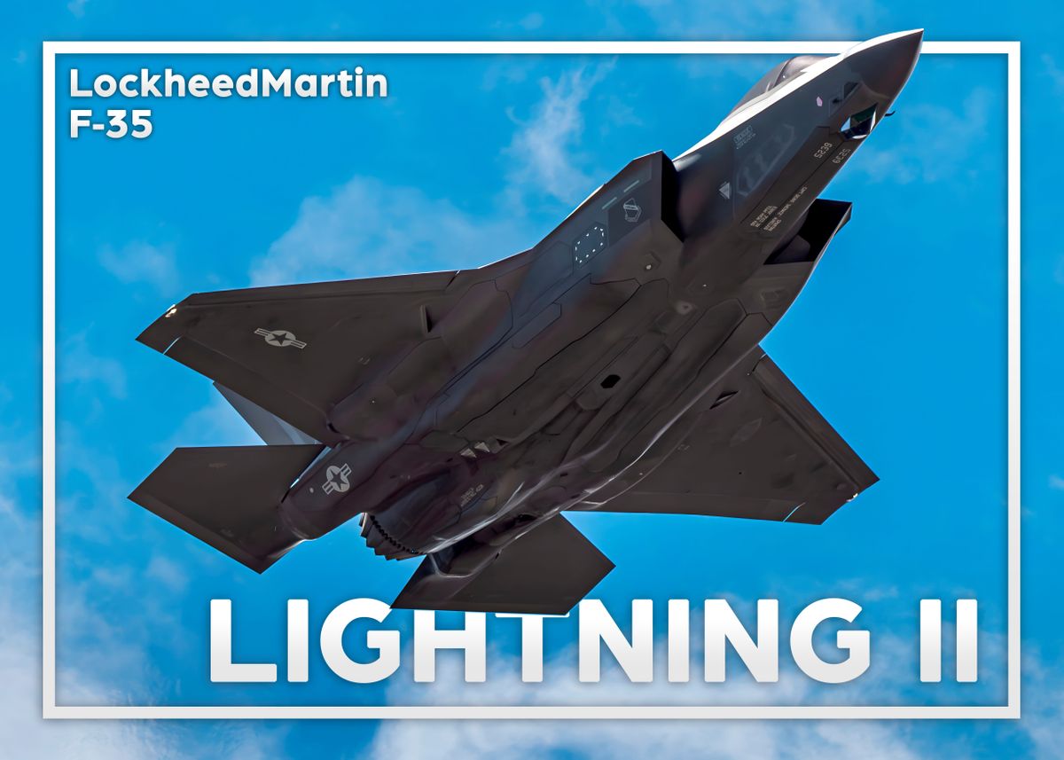 'F35 Lightning II' Poster, picture, metal print, paint by AirCraft ...