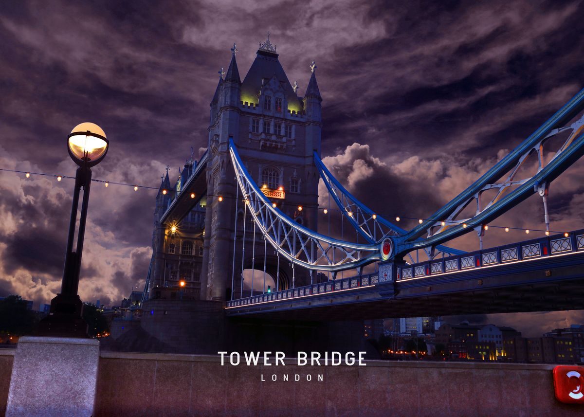 'Tower Bridge ' Poster, picture, metal print, paint by Travel Addict ...