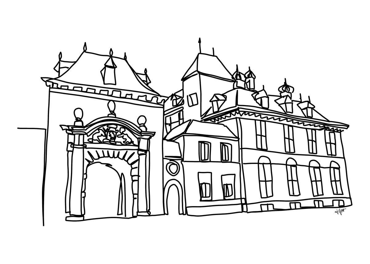 'Binnenhof Netherlands' Poster by Jamestar | Displate