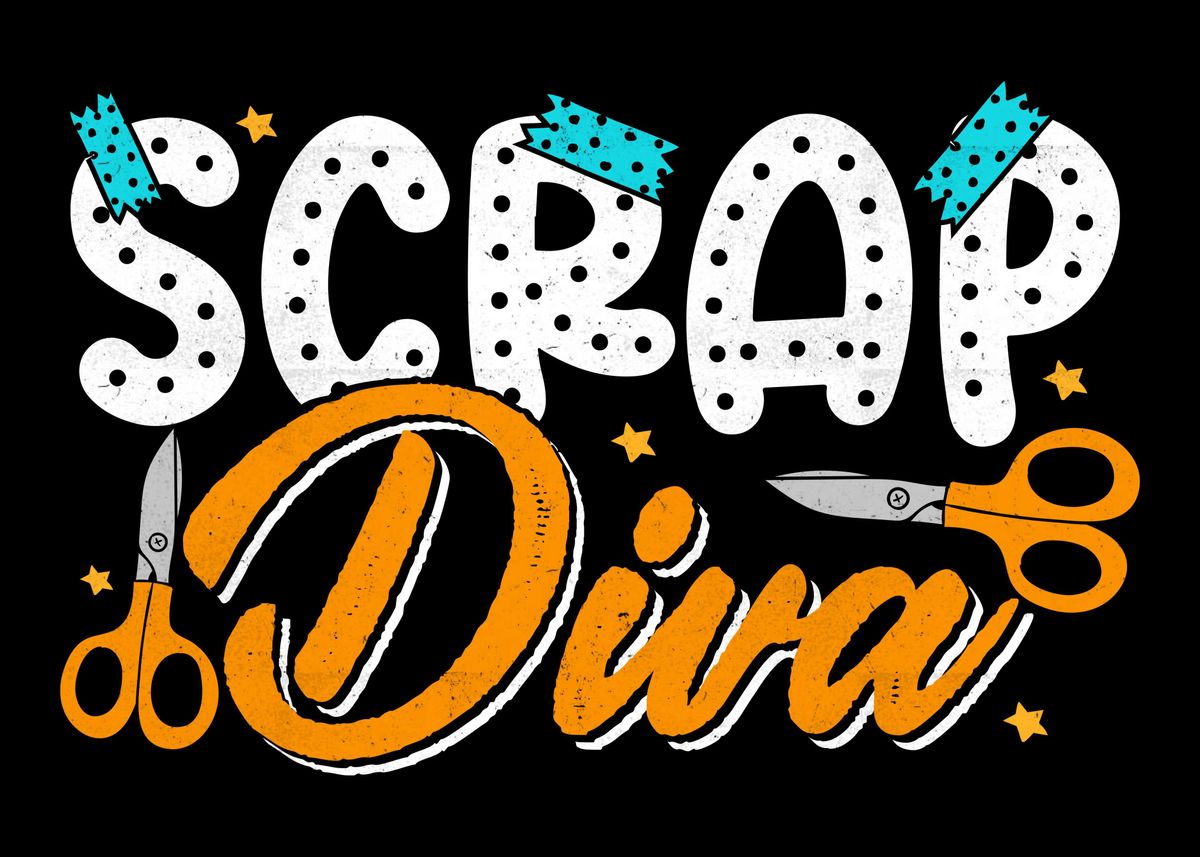 'Scrapbooking Scrapbooker' Poster, picture, metal print, paint by ...