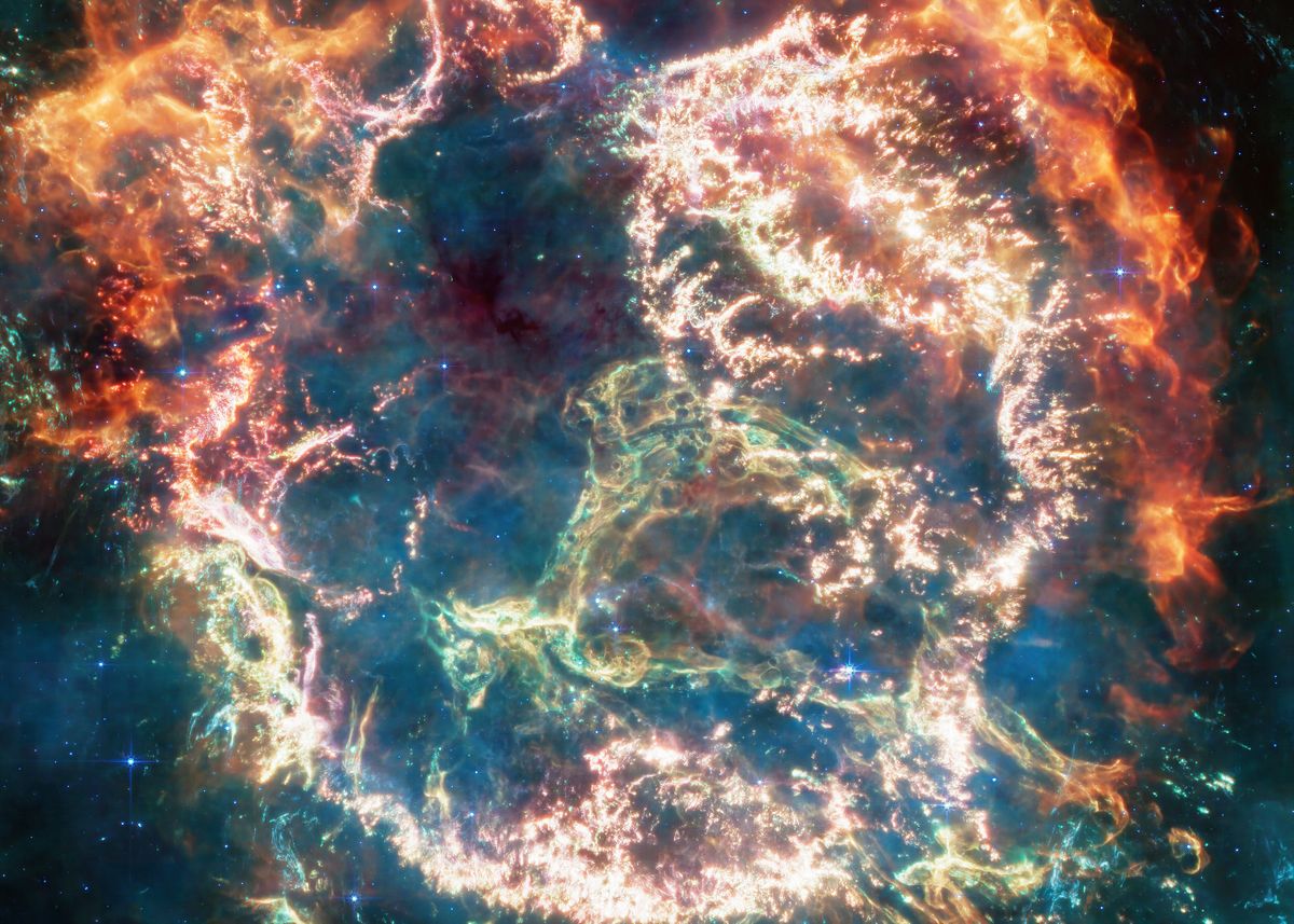 'Cassiopeia A' Poster, picture, metal print, paint by NASA | Displate
