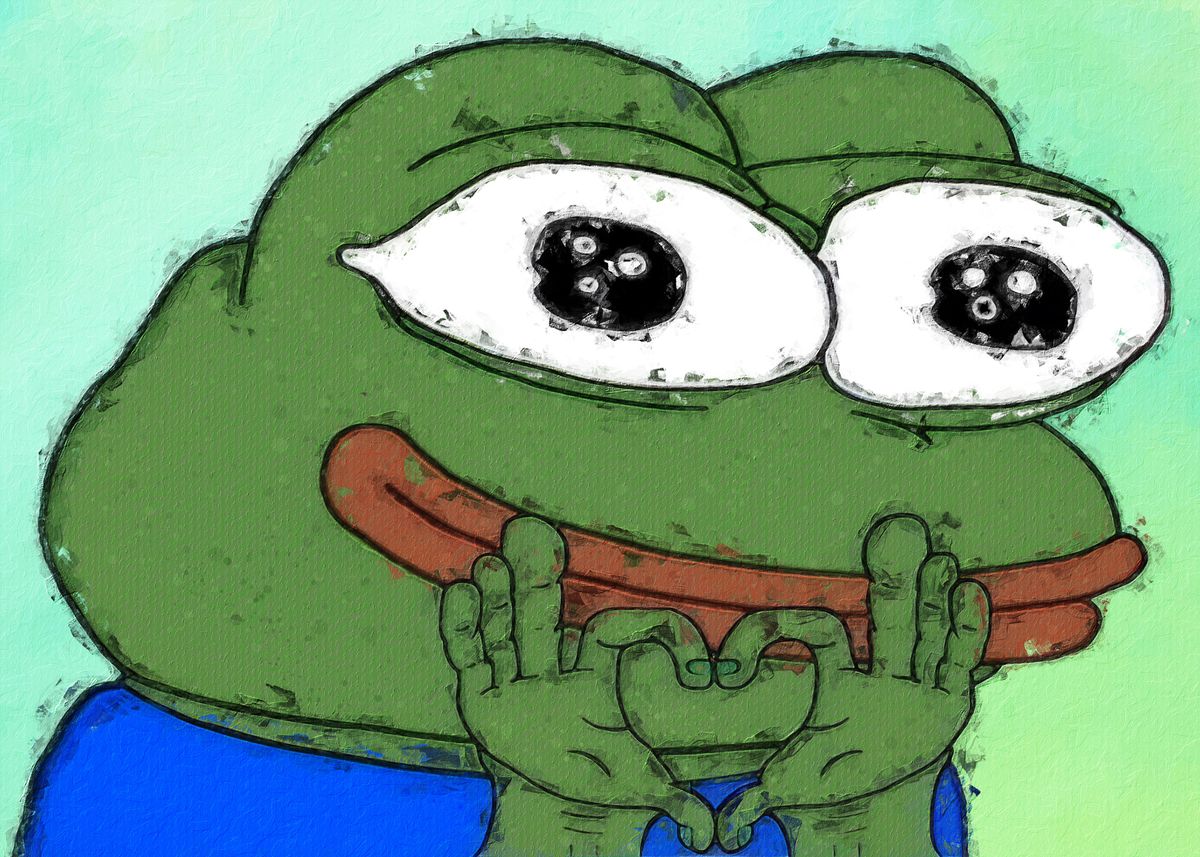 'Pepe the frog meme' Poster by Meme Daily | Displate