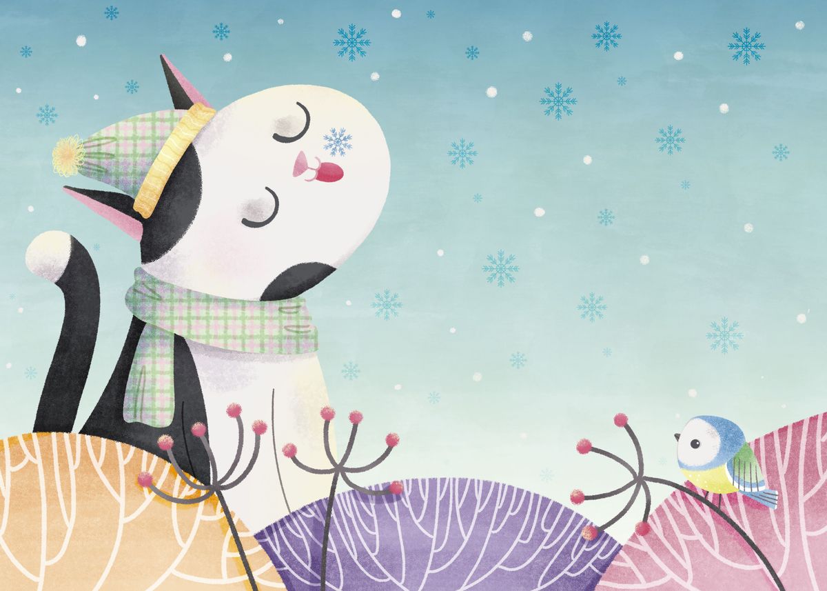 'snowflake' Poster by Angela Sbandelli | Displate