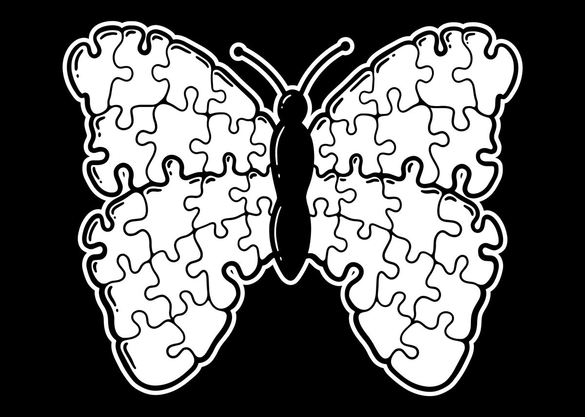 'Autism Autistic' Poster, picture, metal print, paint by BobbyBubble ...