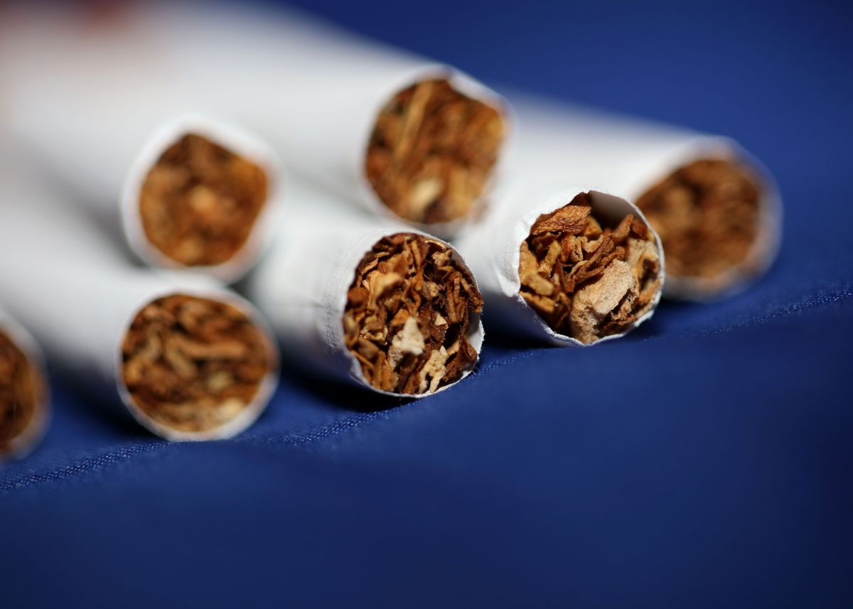 'Cigarettes close up view' Poster, picture, metal print, paint by ...