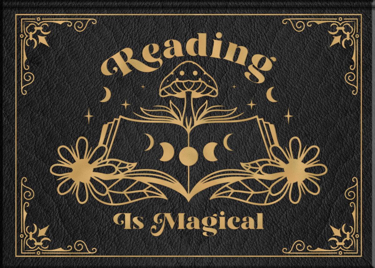 'Reading Is Magical' Poster, picture, metal print, paint by XandYart ...