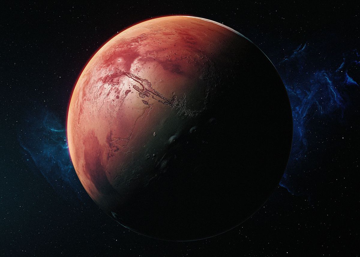 'Mars' Poster, picture, metal print, paint by CK VD | Displate