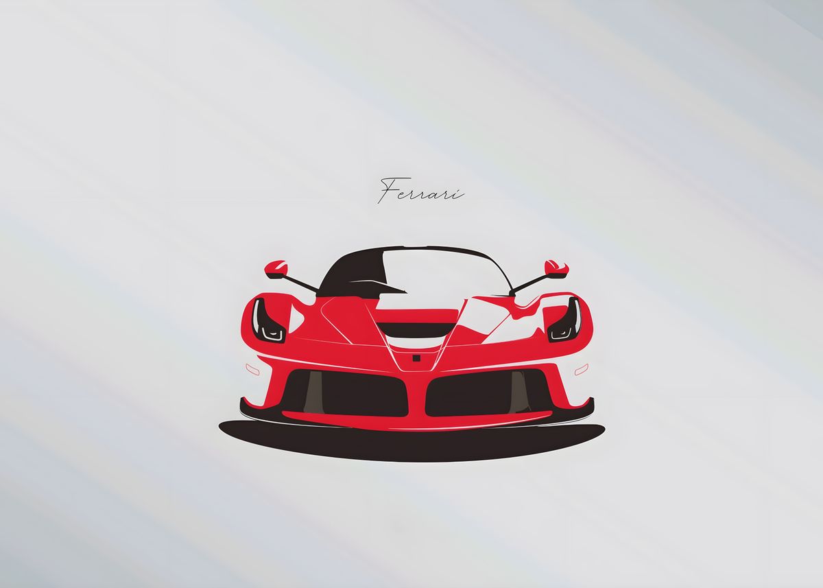 'Ferrari La Ferrari' Poster, picture, metal print, paint by Bondo Art ...