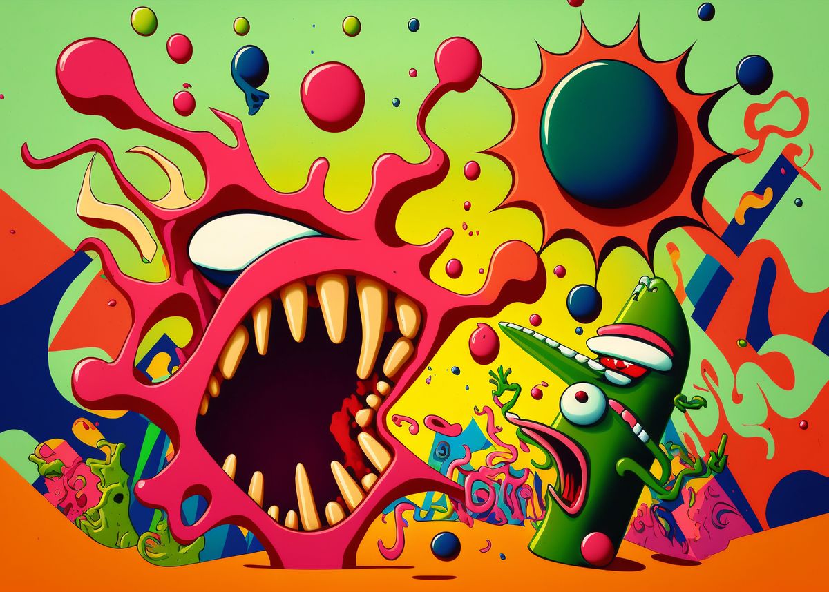 'Graffiti Poster' Poster, picture, metal print, paint by Grafitti ...