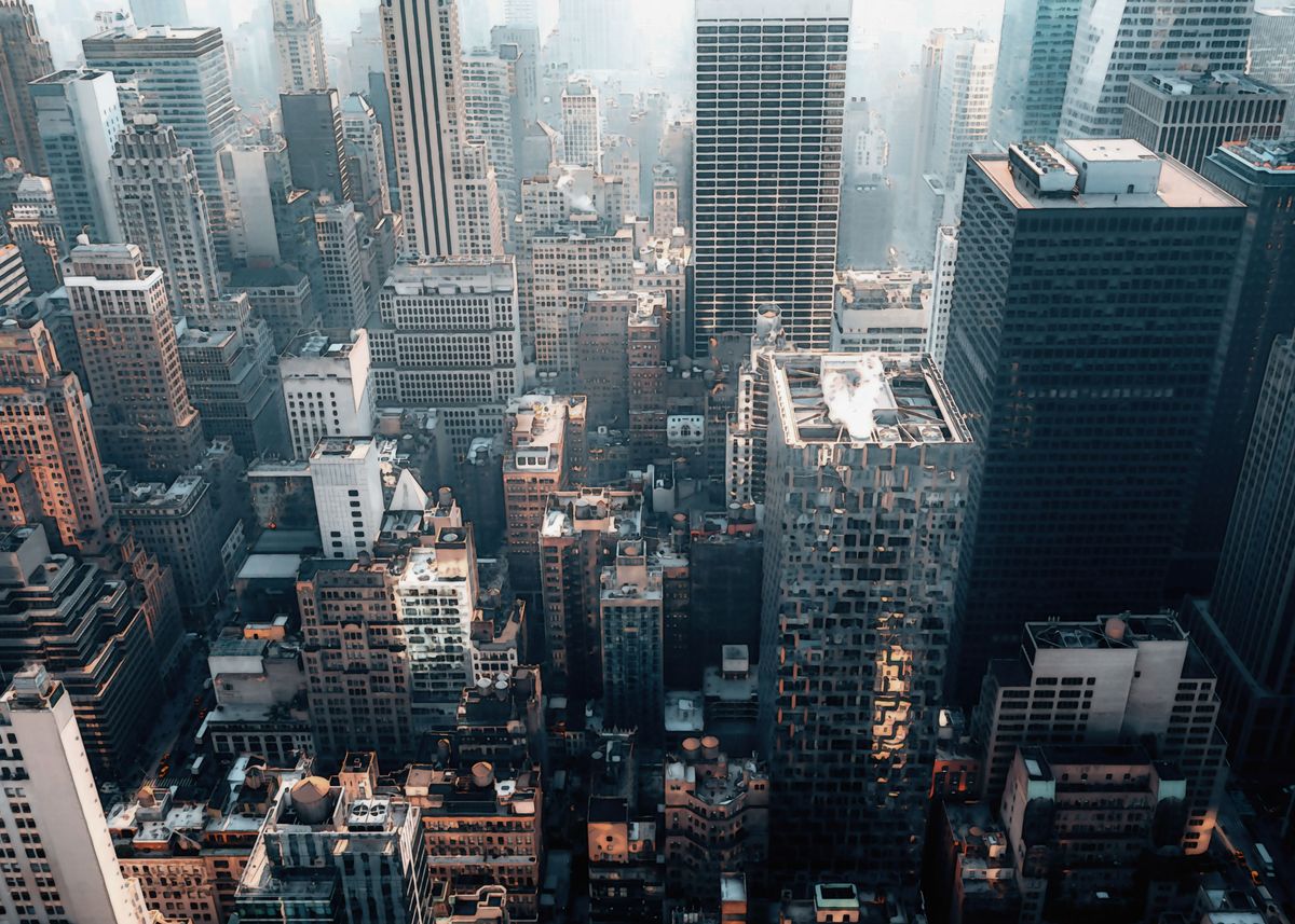 'World city' Poster, picture, metal print, paint by keiryu andrian ...