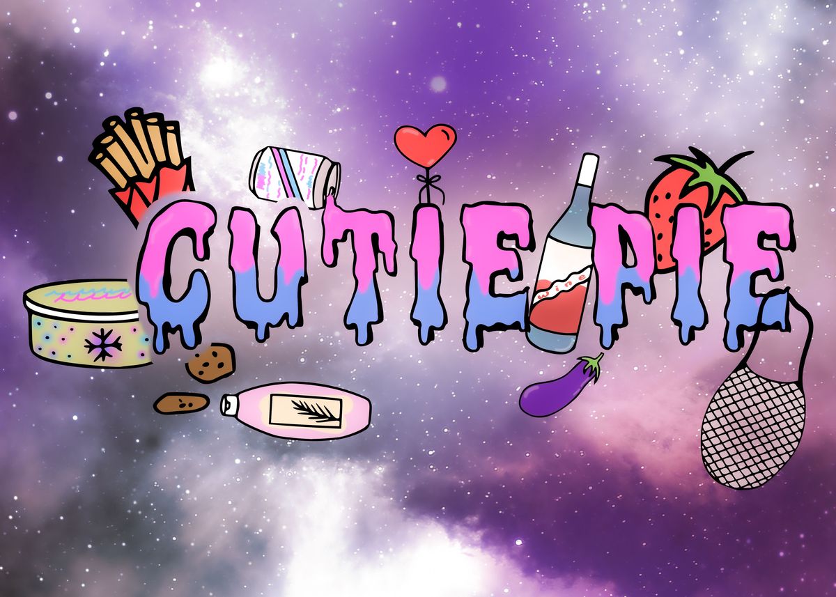 'Cutie Pie' Poster, picture, metal print, paint by Darnelle Matthews ...