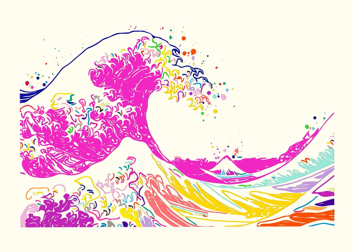 'The Great Wave' Poster, picture, metal print, paint by Dutton Jerrell ...