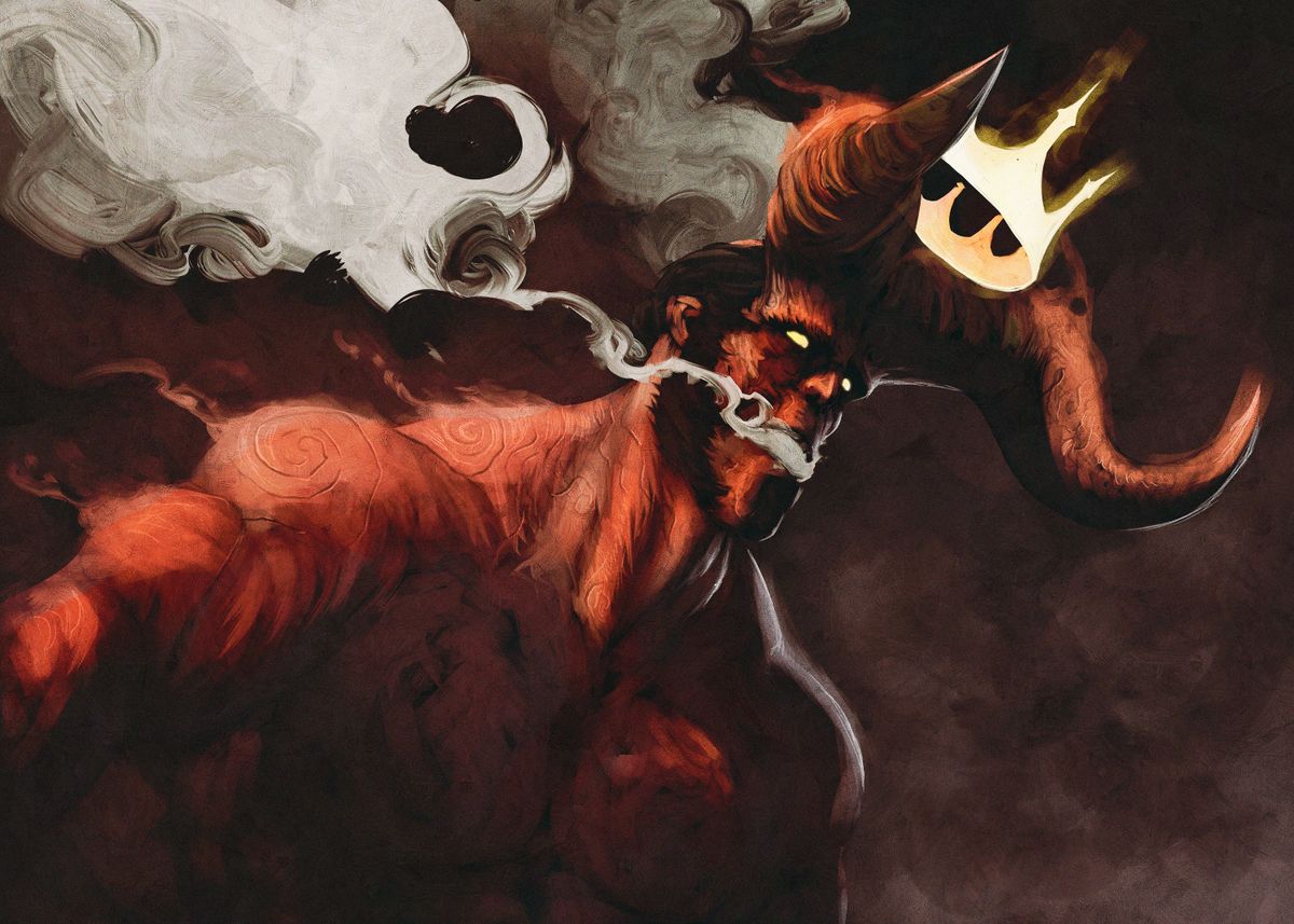 'Hellking' Poster, picture, metal print, paint by Anato Finnstark ...