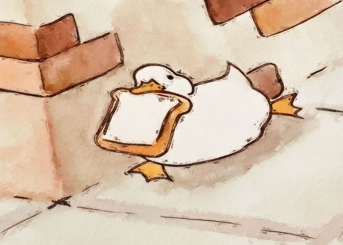 'Duck Meme' Poster, picture, metal print, paint by Meme Daily | Displate