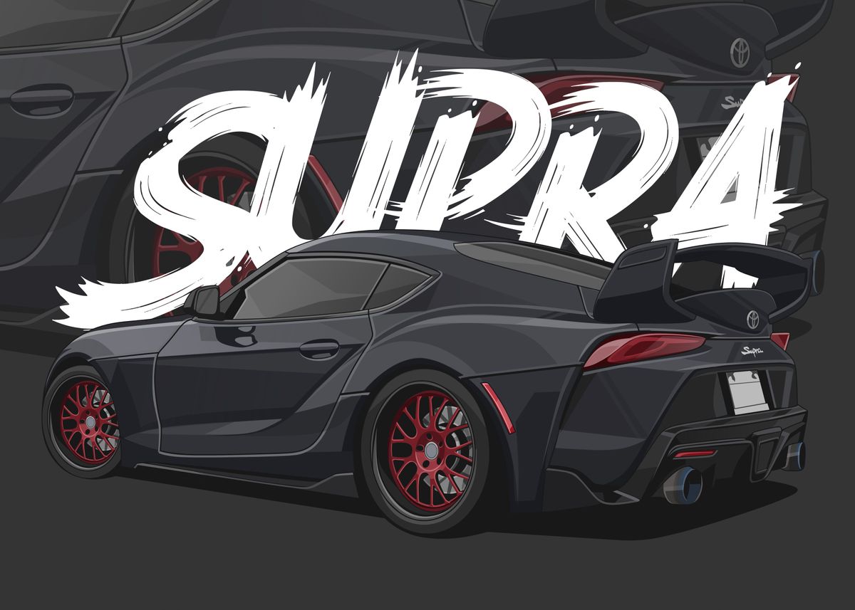 'Toyota GR Supra ' Poster by capture art | Displate