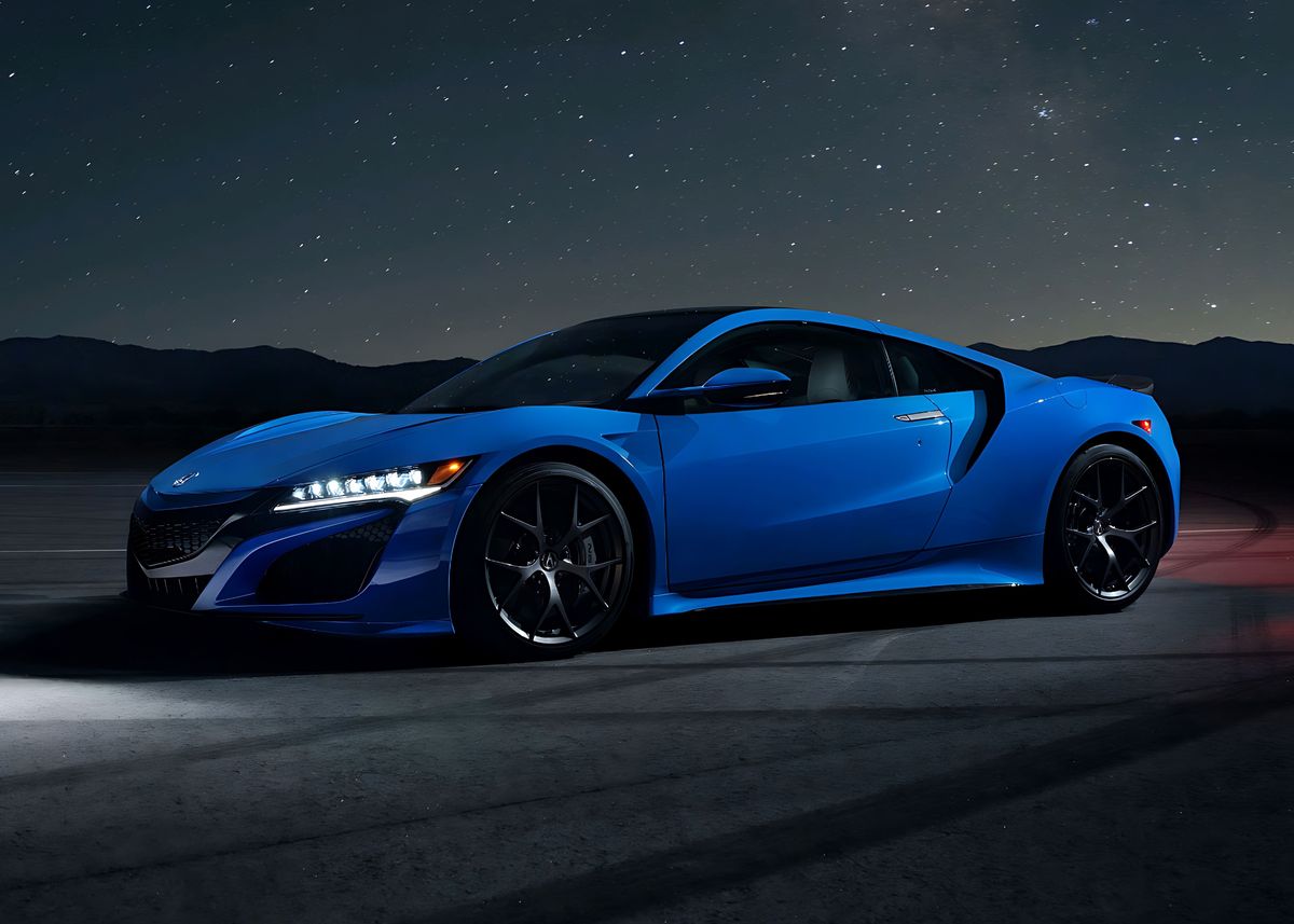 '2019 Acura NSX' Poster, picture, metal print, paint by Catherine Wilson | Displate