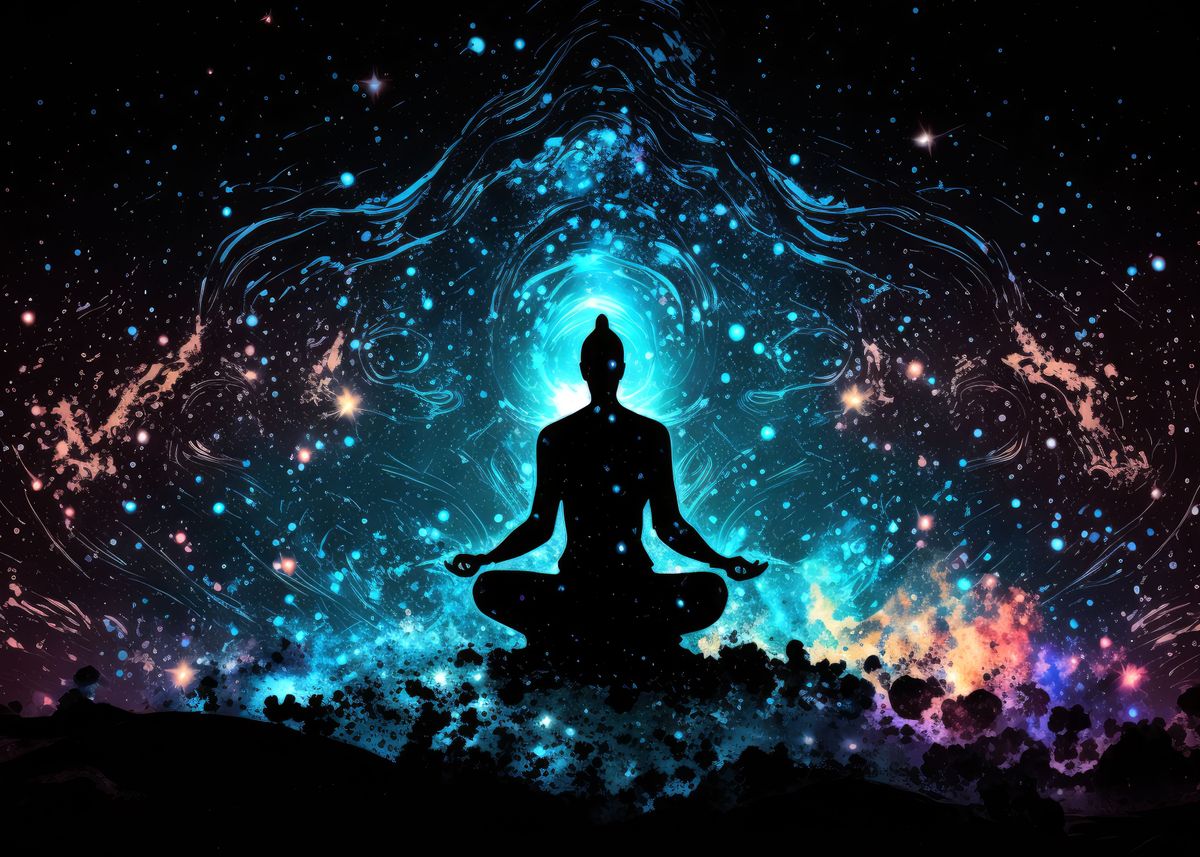 'meditation' Poster, picture, metal print, paint by rasyid ...