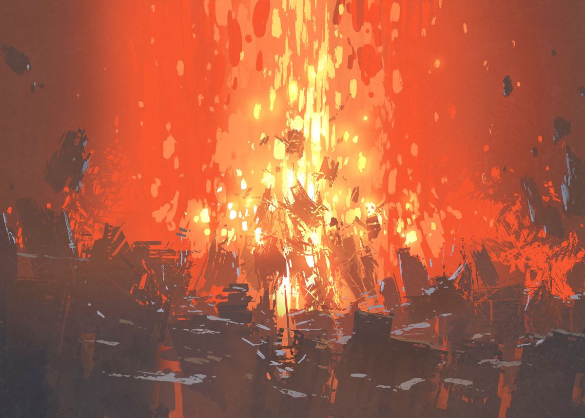 'Apocalyptic Scene' Poster, picture, metal print, paint by Fantasy Lord ...