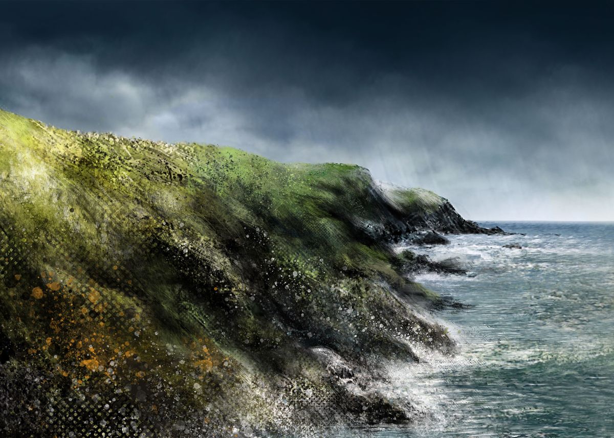 'Brittany Cliff digital art' Poster, picture, metal print, paint by ...