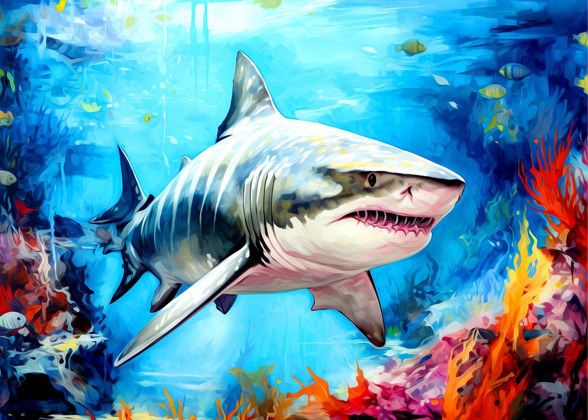'Shark' Poster by sona tranlis | Displate