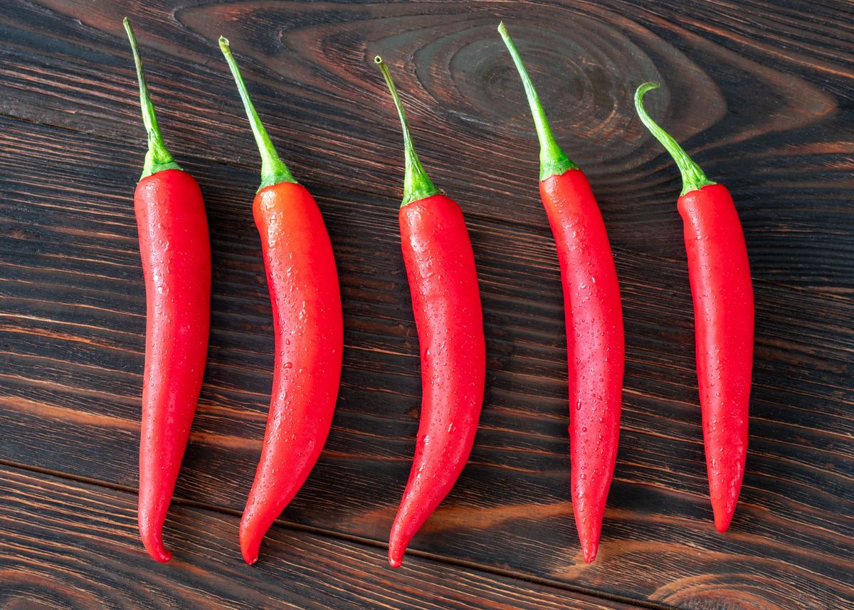 'Red chili peppers' Poster by Oleksandr Prokopenko | Displate